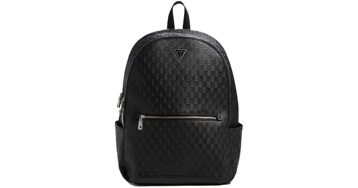 Guess Torino Rounded Backpack in Black for Men | Lyst
