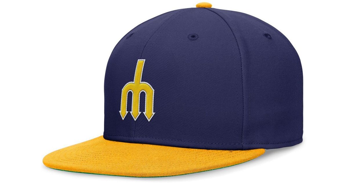 Nike Royal/gold Seattle Mariners Rewind Cooperstown True Performance ...