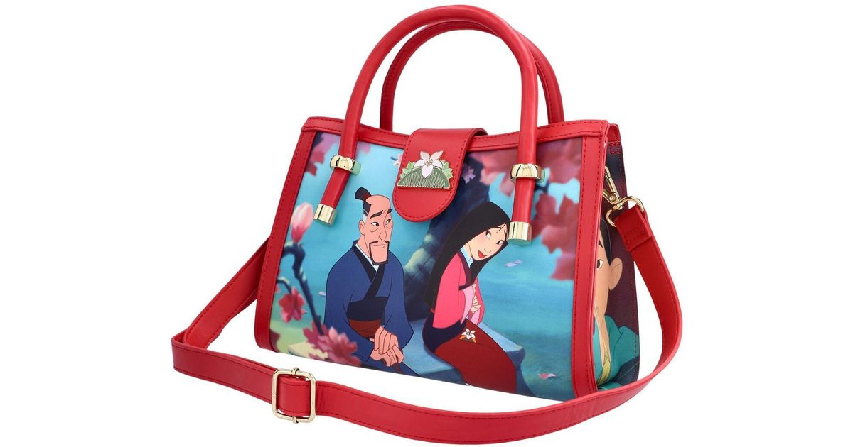 Loungefly Mulan Lotus Flower Frame in Red | Lyst