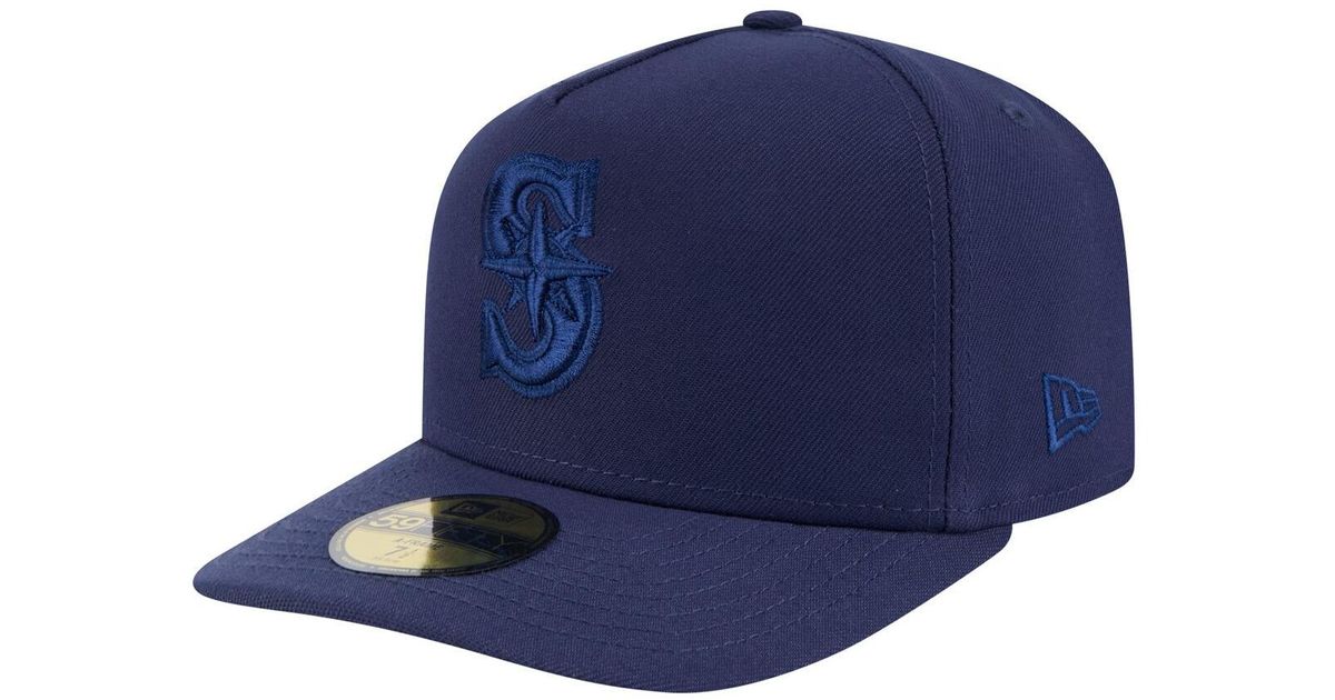 KTZ Seattle Mariners Color Pack A-frame 59fifty Fitted Hat in Blue for ...