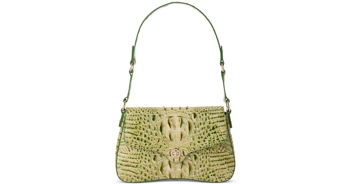 Brahmin Nerida Melbourne Small Leather Shoulder in Green | Lyst