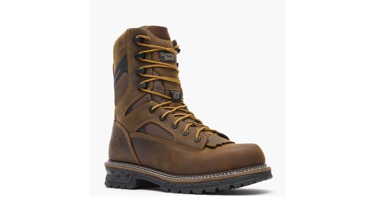 Georgia Boot Ltx Logger 9" Waterproof Work Boot in Brown | Lyst