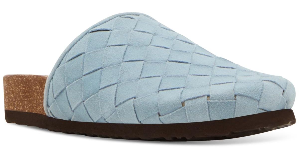 Steve Madden Cecily Woven Mules in Blue | Lyst