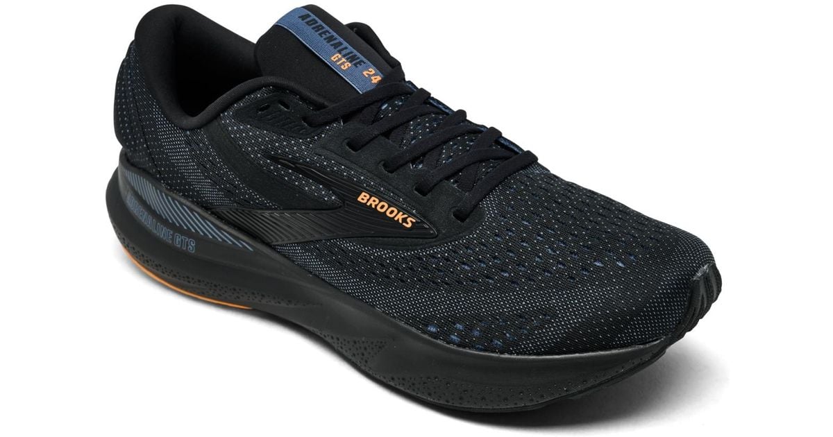 Brooks Adrenaline Gts 24 Running Sneakers From Finish Line in Black for ...