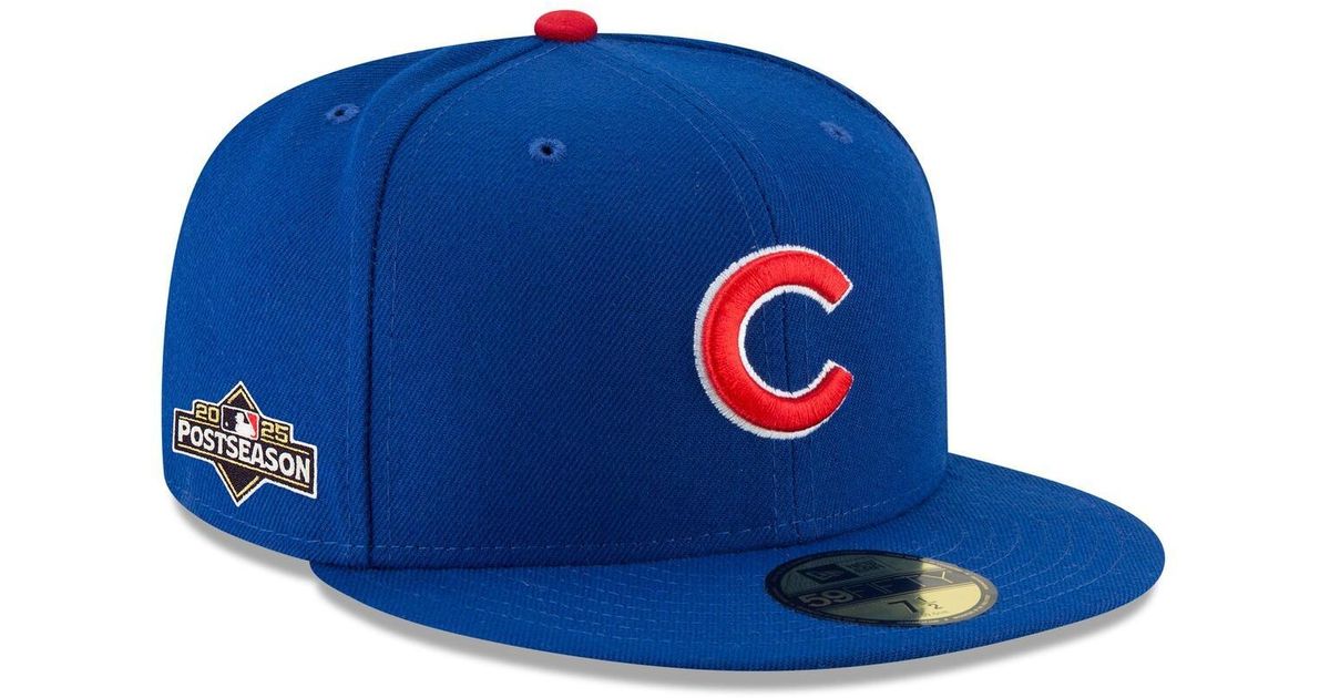 KTZ Chicago Cubs 2025 Mlb Postseason Side Patch 59fifty Fitted Hat in ...