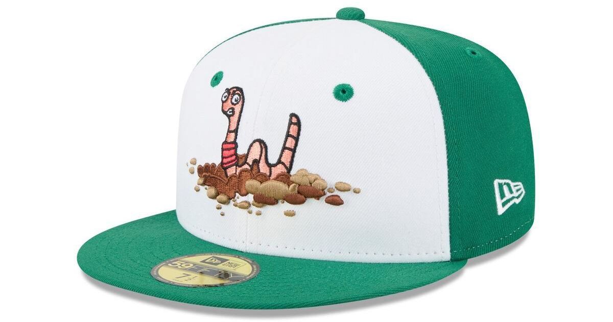 KTZ Worcester Red Sox Theme Nights 59fifty Fitted Hat in Green for Men ...