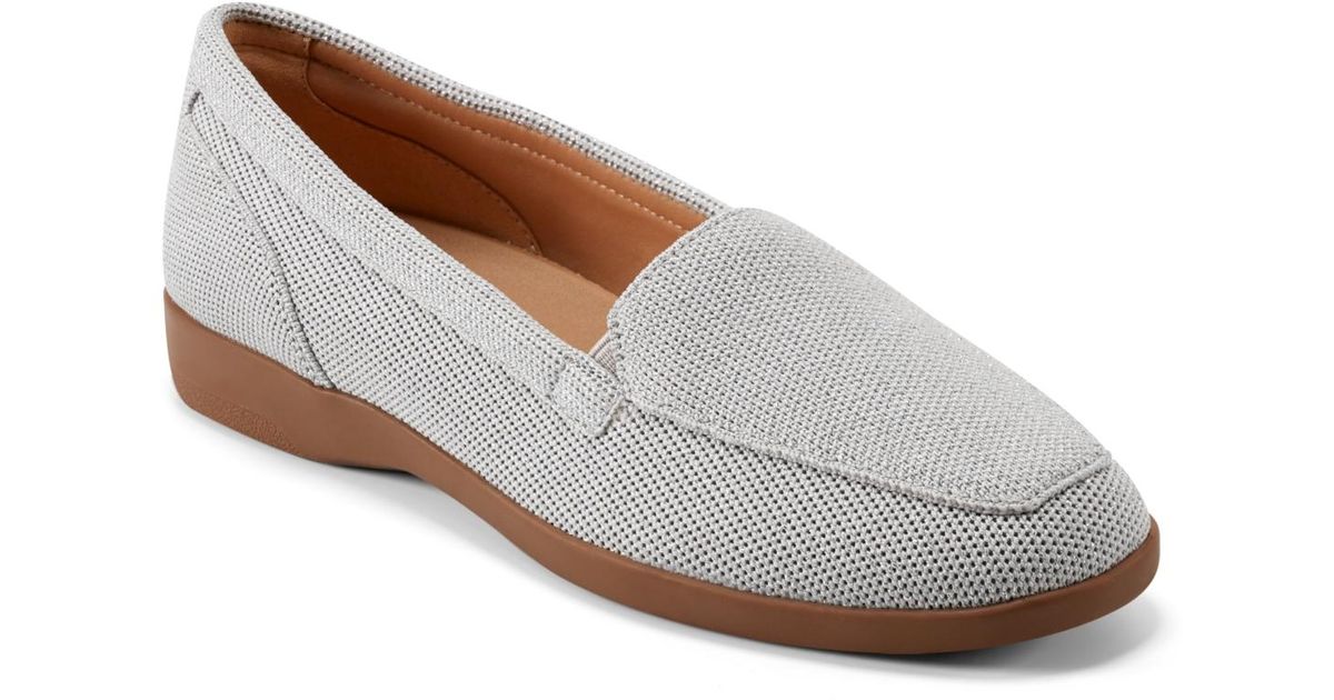 Easy Spirit Devitt Slip-on Flats in White | Lyst