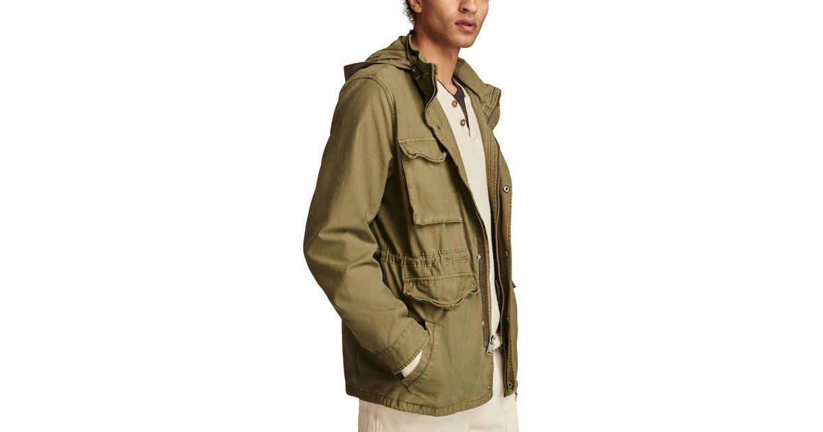 Lucky Brand M65 Cotton Field Jacket in Green for Men | Lyst