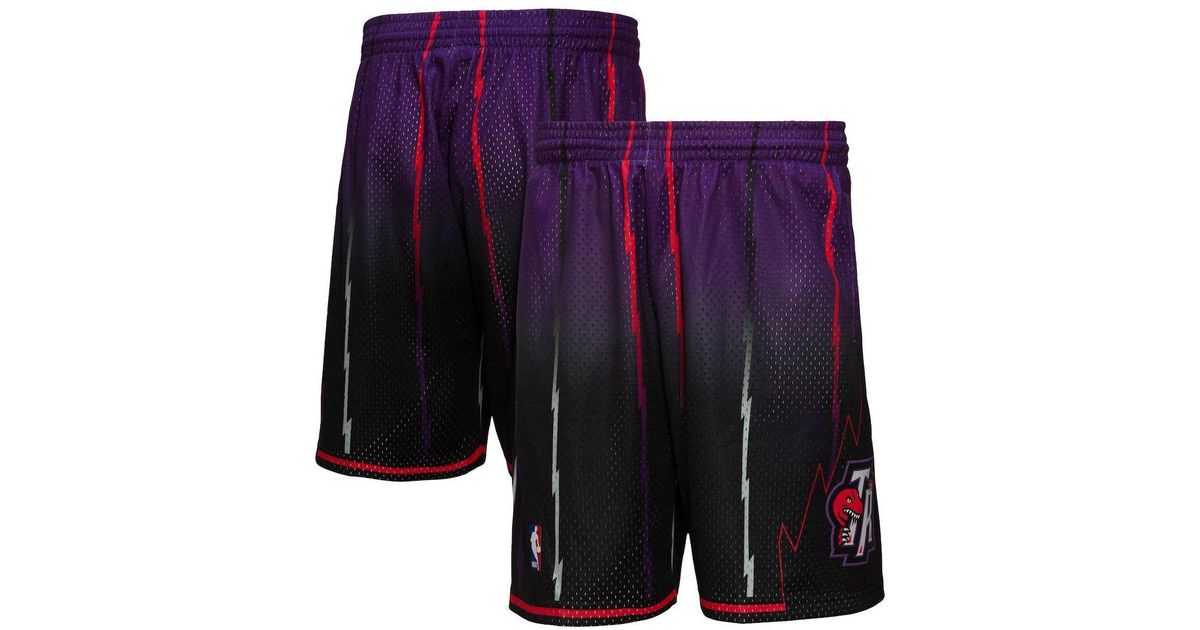 Mitchell And Ness Synthetic Purple And Black Toronto Raptors 1998 99
