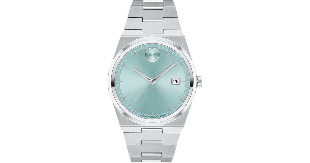 Movado Bold Quest Swiss Quartz Stainless Steel Watch 40mm in Gray for ...