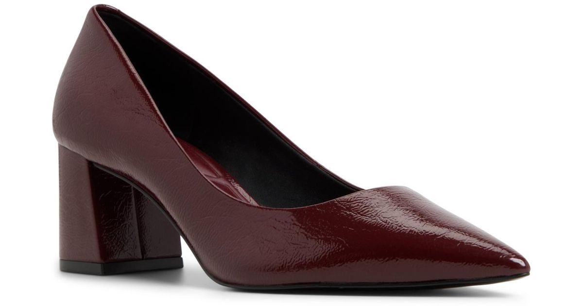 ALDO Ybalelin Block Heel Pumps in Brown | Lyst