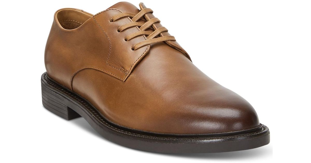 Polo Ralph Lauren Asher Burnished Leather Derby Dress Shoe in Brown for ...