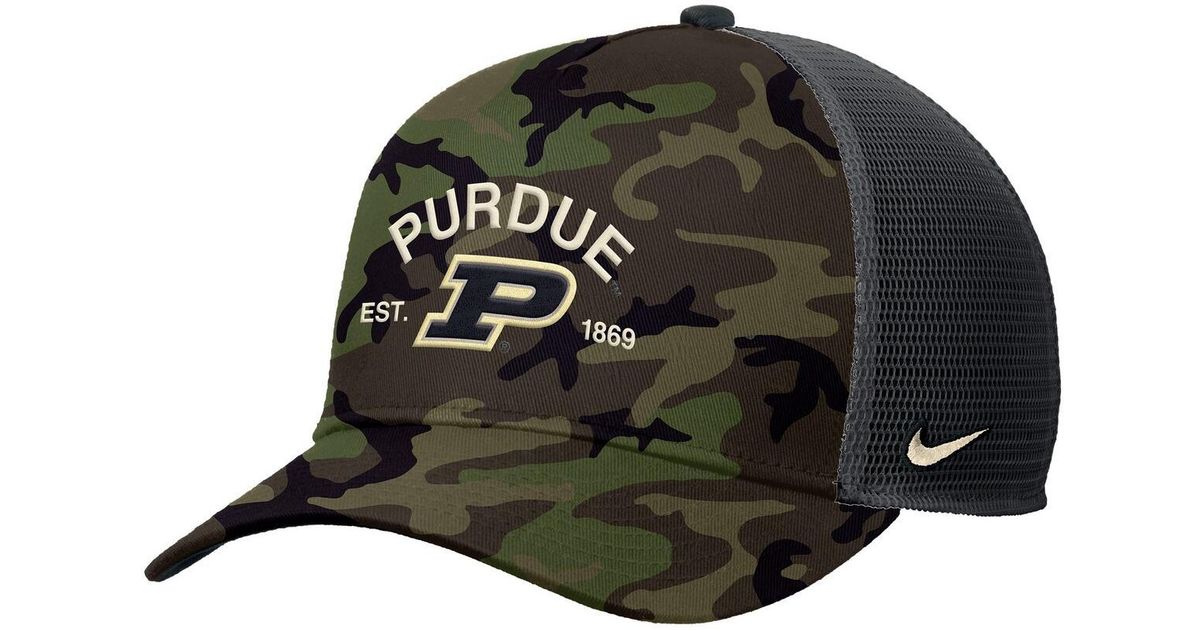 Nike Purdue Boilermakers 2025 Military Appreciation Rise Adjustable ...