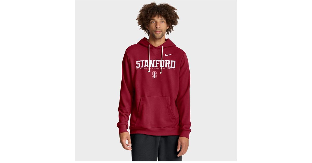 Nike Stanford 2025 Sideline Standard Issue Dri-fit Hoodie in Red for ...