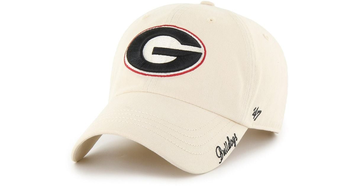 '47 47 Brand Georgia Bulldogs Miata Clean Up Adjustable Hat in White | Lyst