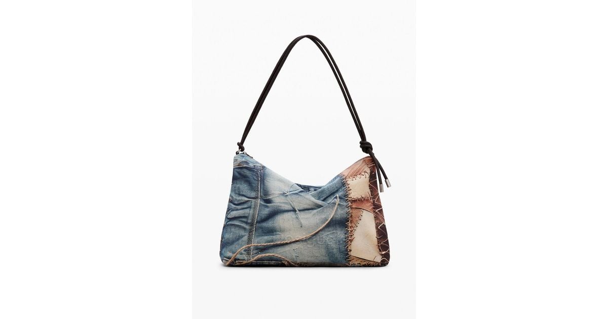 Desigual Patchwork Bag in Blue | Lyst