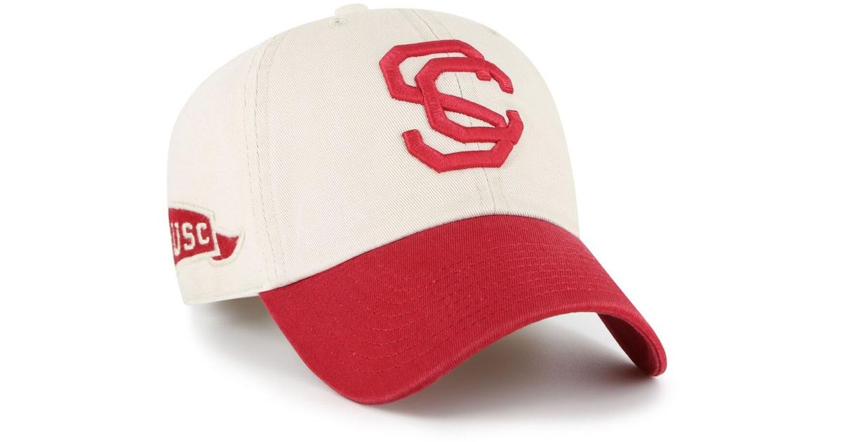 '47 Usc Trojans Grandstand Clean Up Adjustable Hat in Red for Men | Lyst