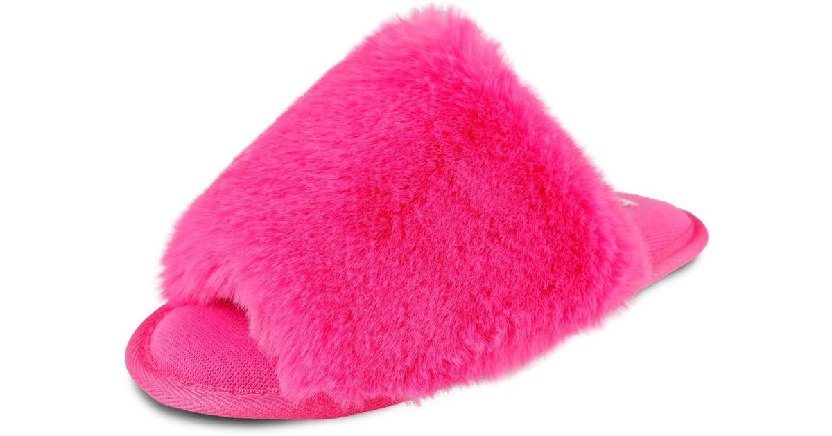 Jessica Simpson Open Toe Slide Slippers in Pink | Lyst