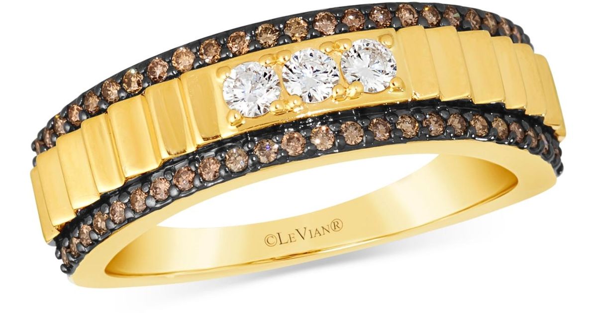 Le Vian Chocolatier Chocolate Diamond & Vanilla Diamond Ridge Texture ...