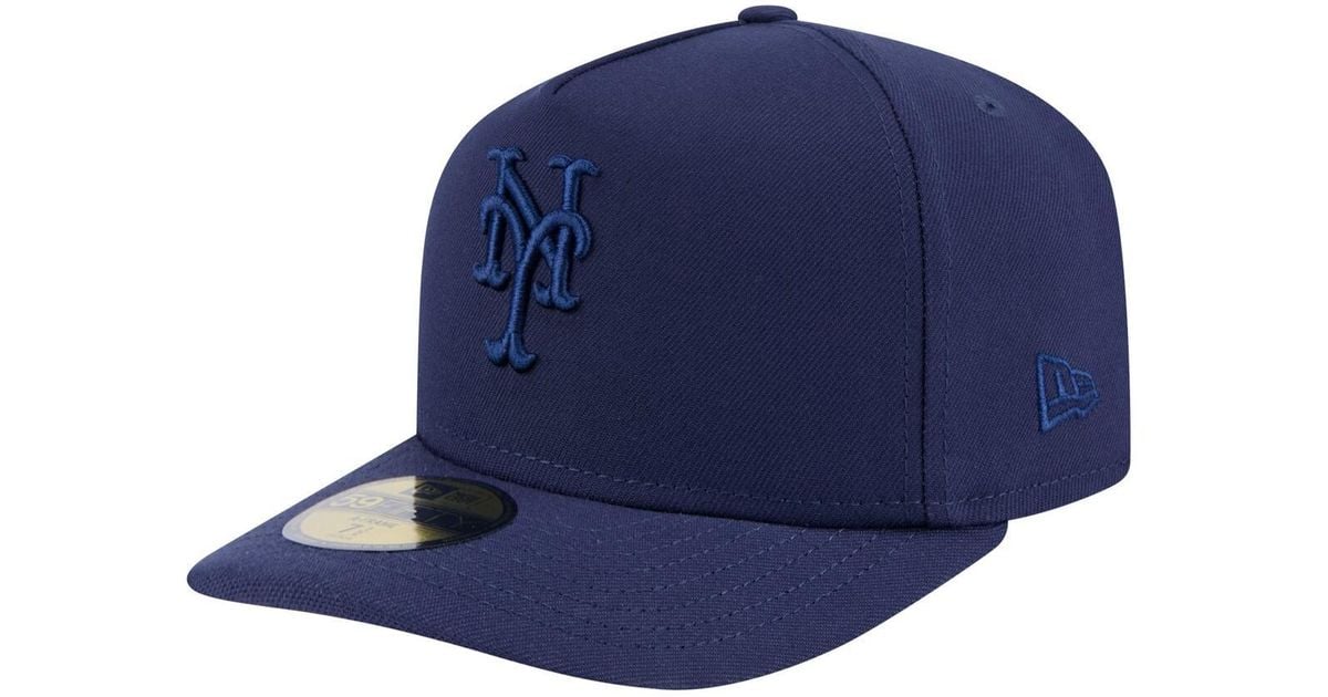 KTZ New York Mets Color Pack A-frame 59fifty Fitted Hat in Blue for Men ...