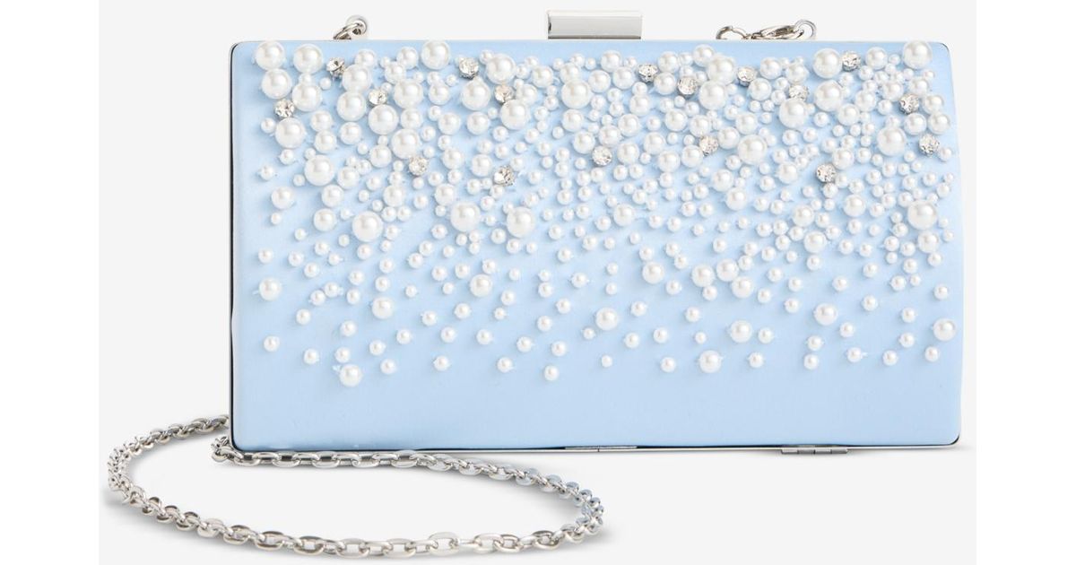 INC International Concepts Ranndi Matte Satin Clutch Crossbody in Blue ...