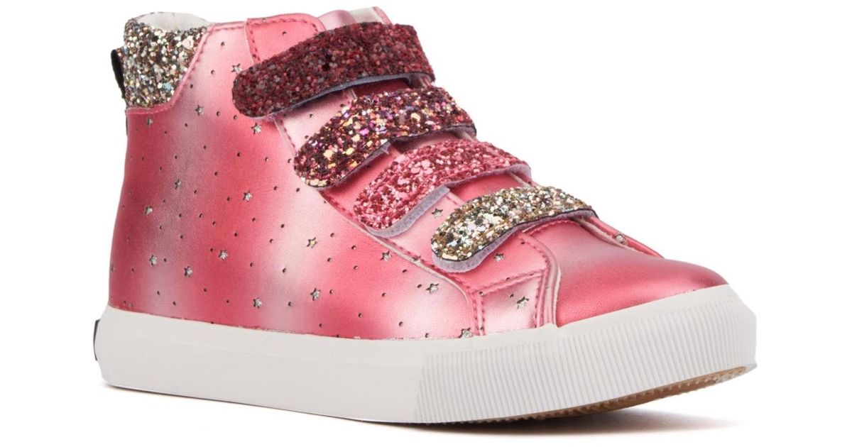 Olivia Miller Girls Rain Bow High Top Sneaker in Pink | Lyst