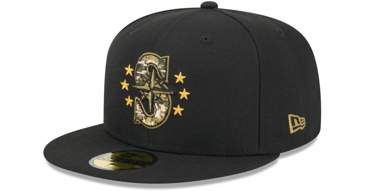 KTZ Seattle Mariners 2024 Armed Forces Day On-field 59fifty Fitted Hat ...