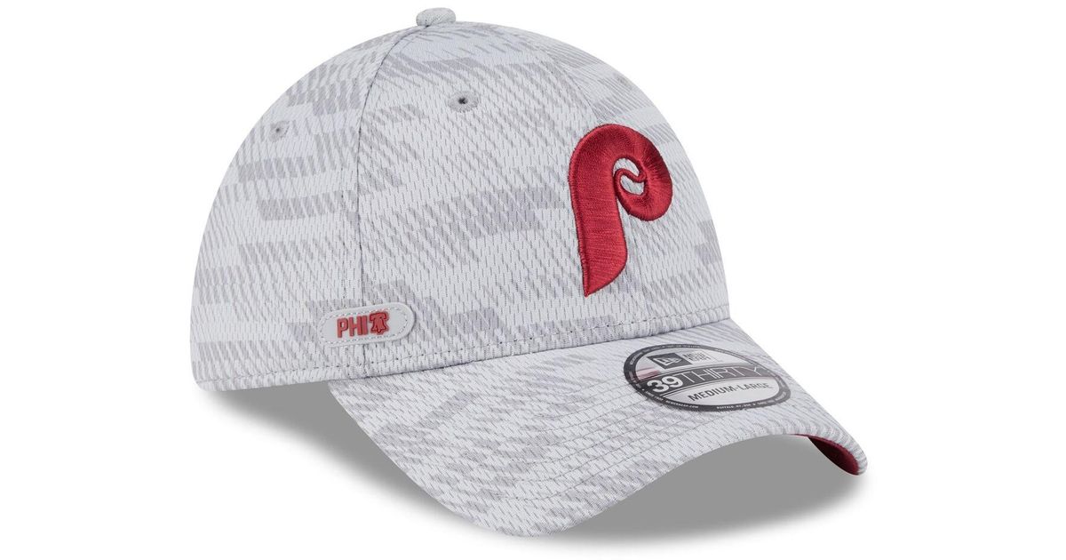 KTZ Philadelphia Phillies 2025 Mlb Clubhouse 39thirty Flex Hat in White ...