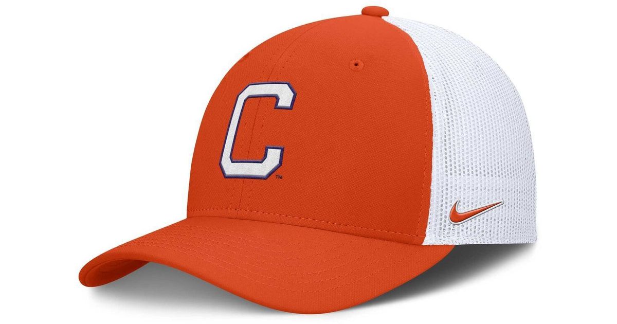 Nike Clemson Tigers On-field Rise Futura Performance Flex Hat in Orange ...