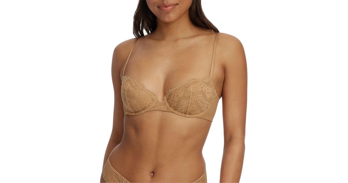Skarlett Blue Impress Balconette Underwire Bra in Brown | Lyst