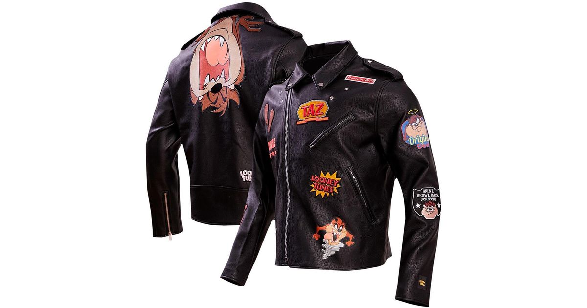 FREEZE MAX Looney Tunes Graphic Biker Full-zip Jacket in Black for Men ...