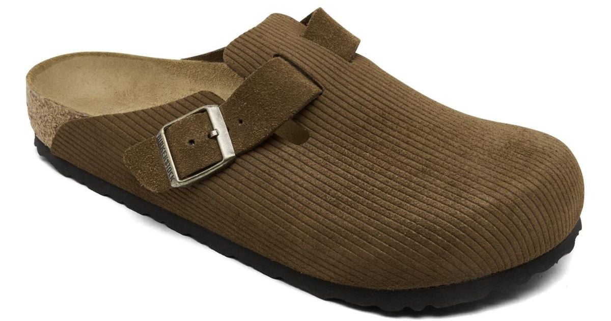 Birkenstock Boston Corduroy Suede Embossed Clogs From Finish Line in ...