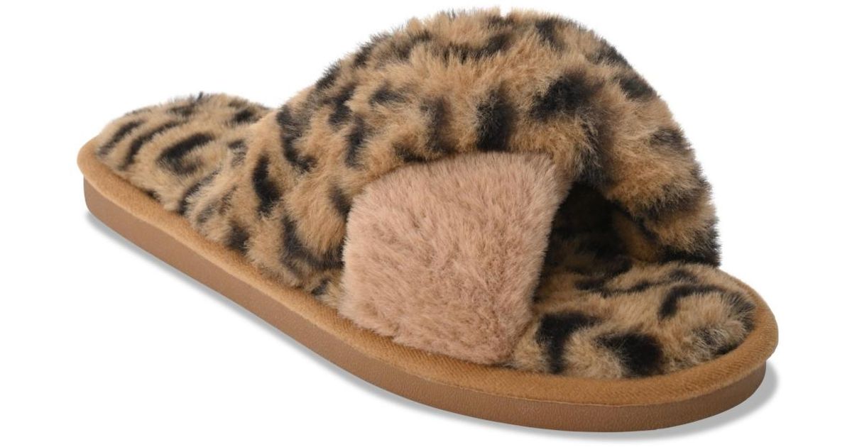 Andrew By Andrew Stevens Fiona Slippers in Brown | Lyst