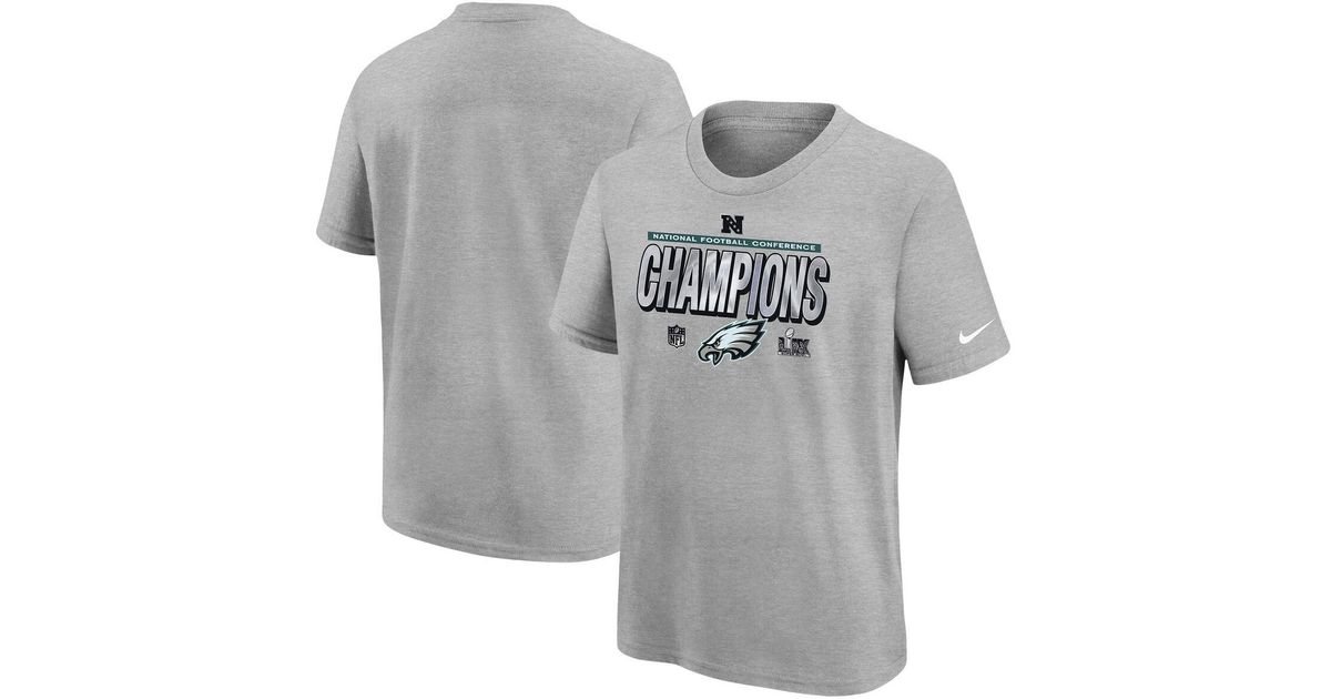 Nike Big Boys And Girls Philadelphia Eagles 2024 Nfc Champions Locker Room Trophy Collection T ...