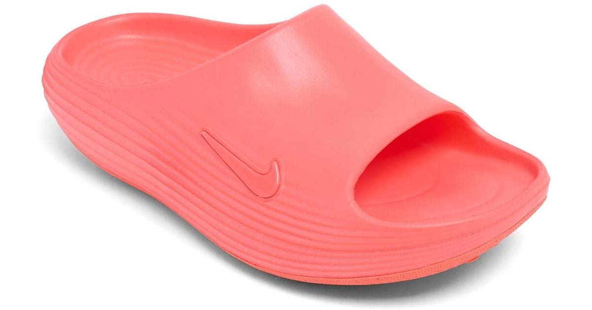 Nike Reactx Rejuven8 Recovery Slide Sandals From Finish Line in Pink | Lyst