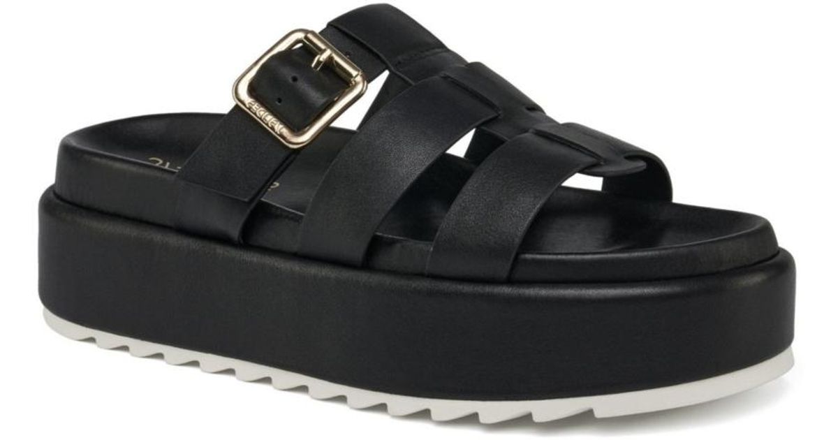 J/Slides Sloane Sandal in Black | Lyst
