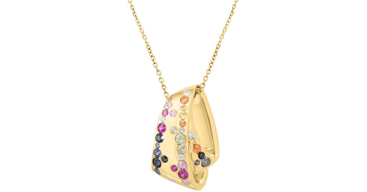 Effy Effy Multi-sapphire (5/8 Ct. T.w. in Metallic | Lyst