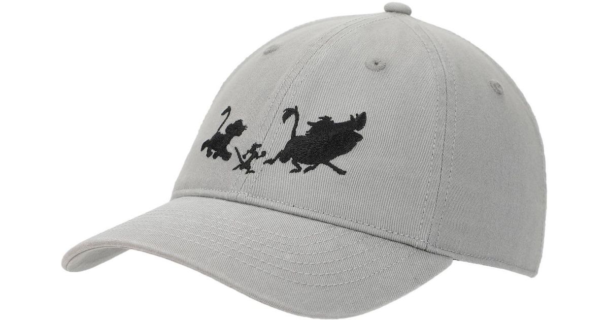 Disney Timon & Pumba Silhouettes Gray Unstructured Baseball Cap for Men ...