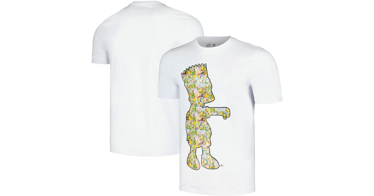 FREEZE MAX And The Simpsons Postcards T-shirt in White | Lyst