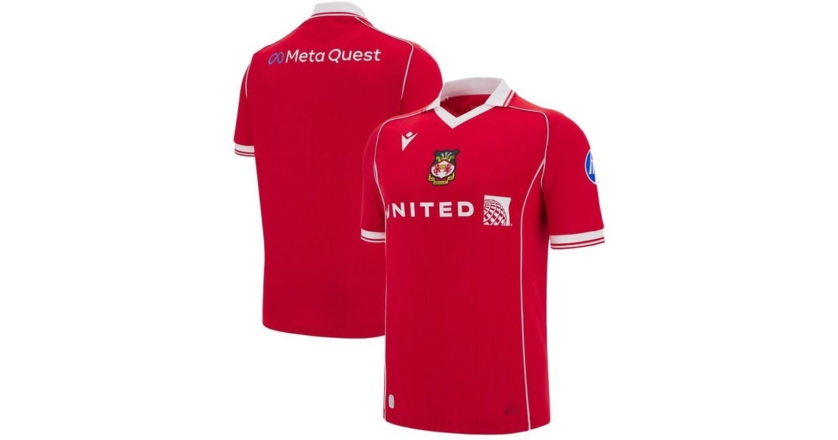 MACRON Wrexham 2025/26 Home Replica Jersey in Red for Men | Lyst