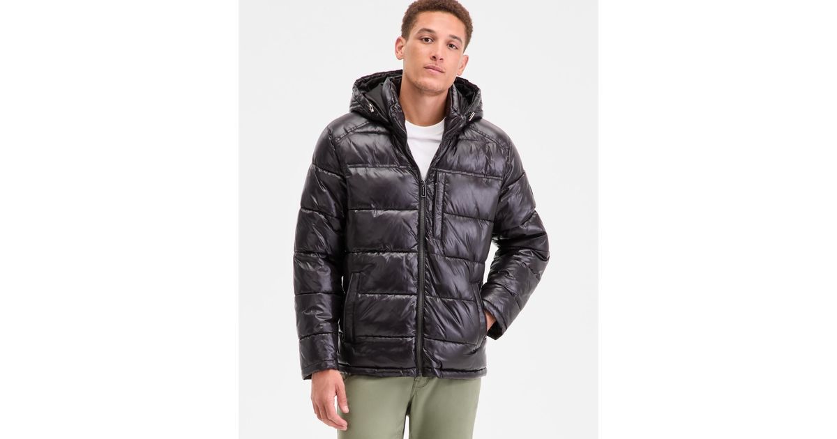 Michael Kors Puffer Jacket in Gray for Men | Lyst