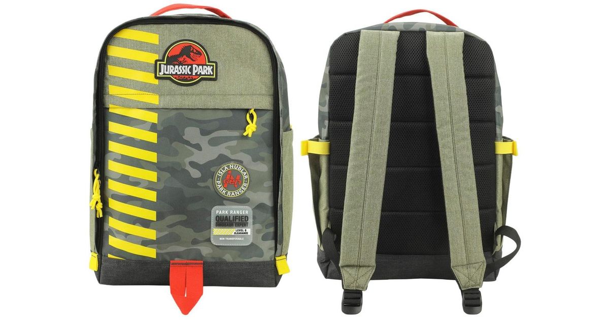 Jurassic Park 16" Tan & Camo Backpack in Green | Lyst