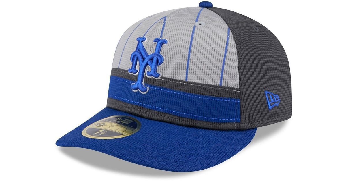 KTZ Gray/royal New York Mets 2025 Batting Practice Low Profile 59fifty ...