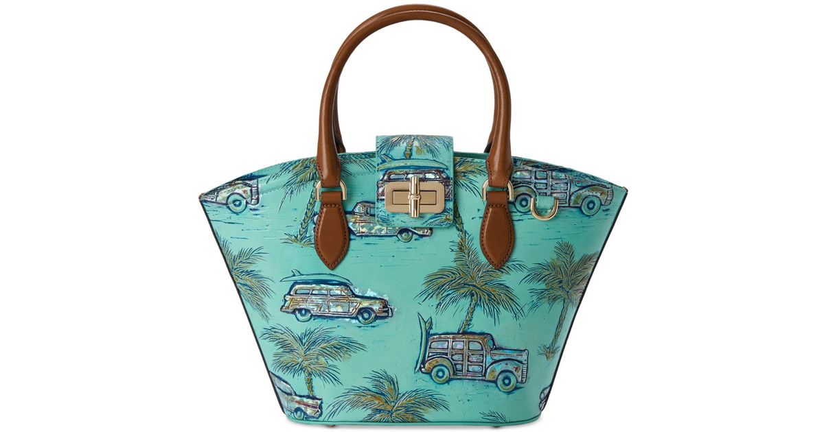 Brahmin Jenny Medium Leather Satchel in Blue | Lyst