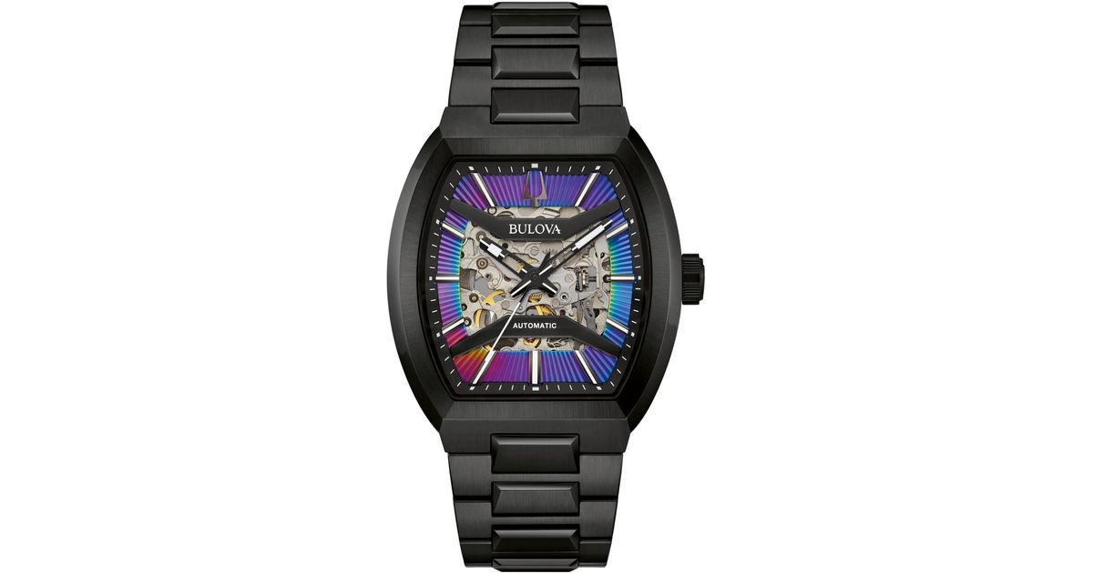 Bulova Maquina Automatic Stainless Steel Bracelet Watch 40mm in Black ...