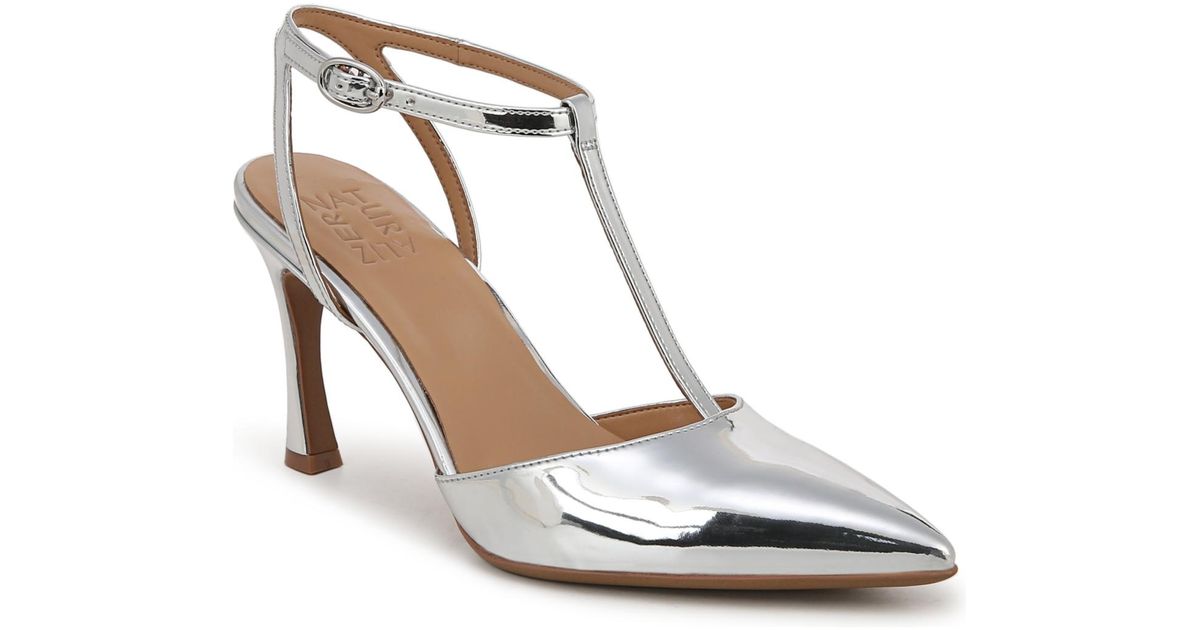 Naturalizer Astrid T-strap Dress Pumps in White | Lyst