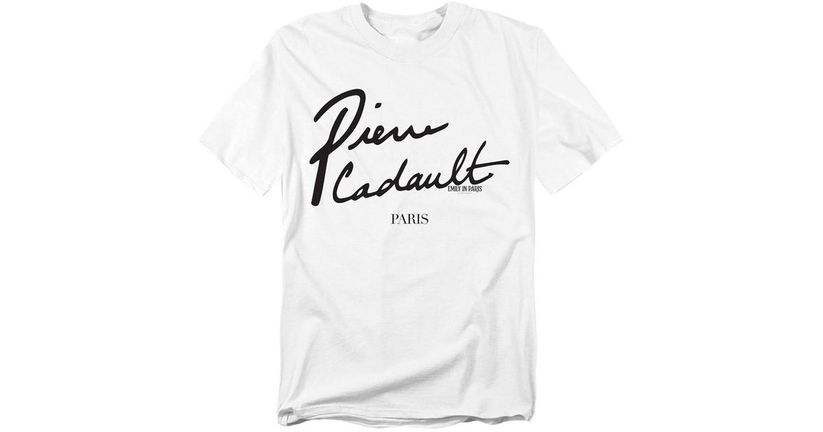 Emily In Paris Pierre Cadault Signature T-shirt in White for Men | Lyst