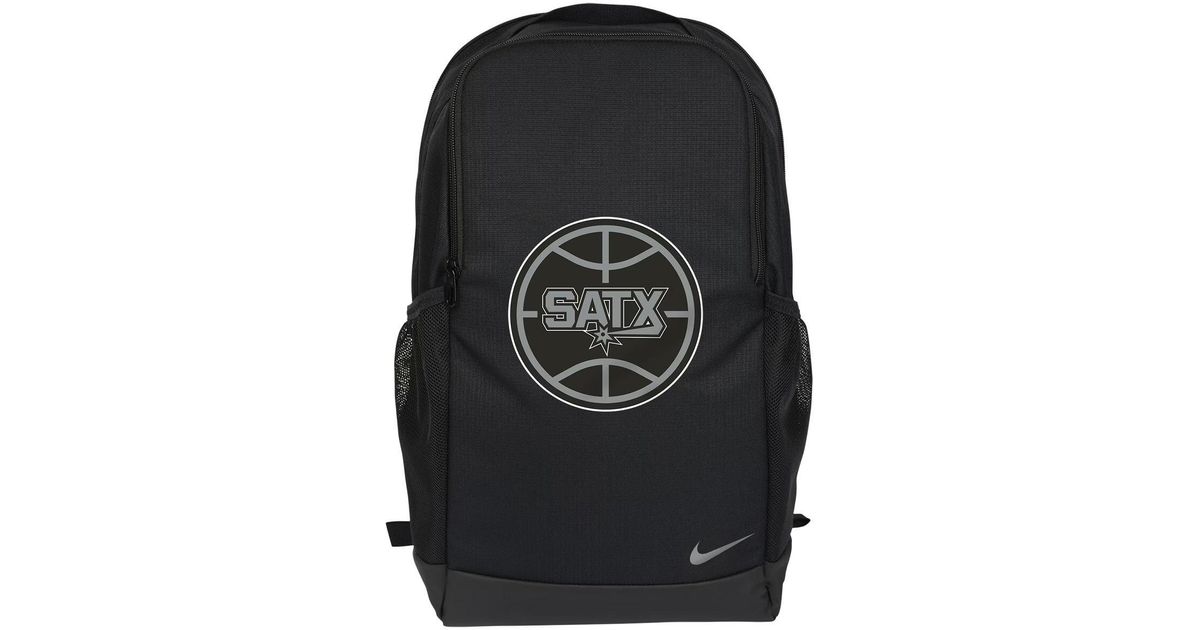 Nike San Antonio Spurs Brasilia Backpack in Black | Lyst