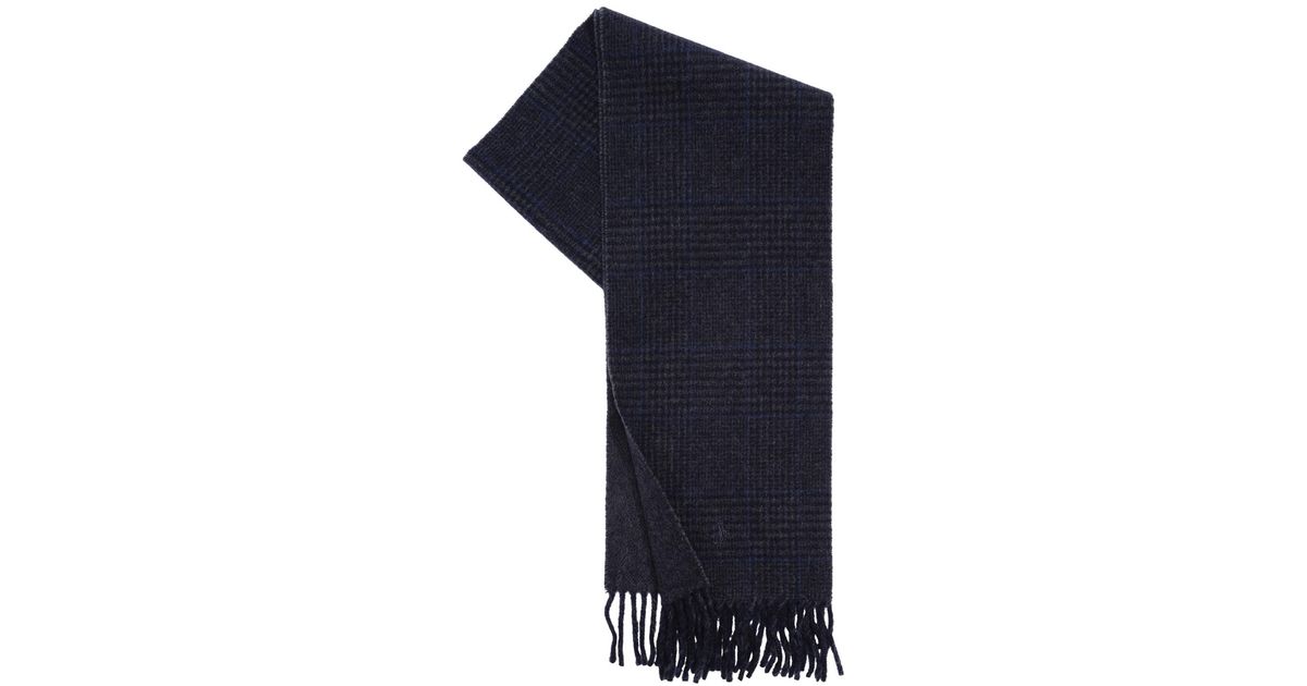 Polo Ralph Lauren Double Face Wear Scarf in Blue for Men | Lyst