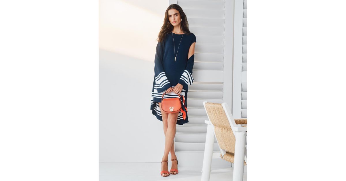 Ralph Lauren Two-tone Cardigan in Blue | Lyst